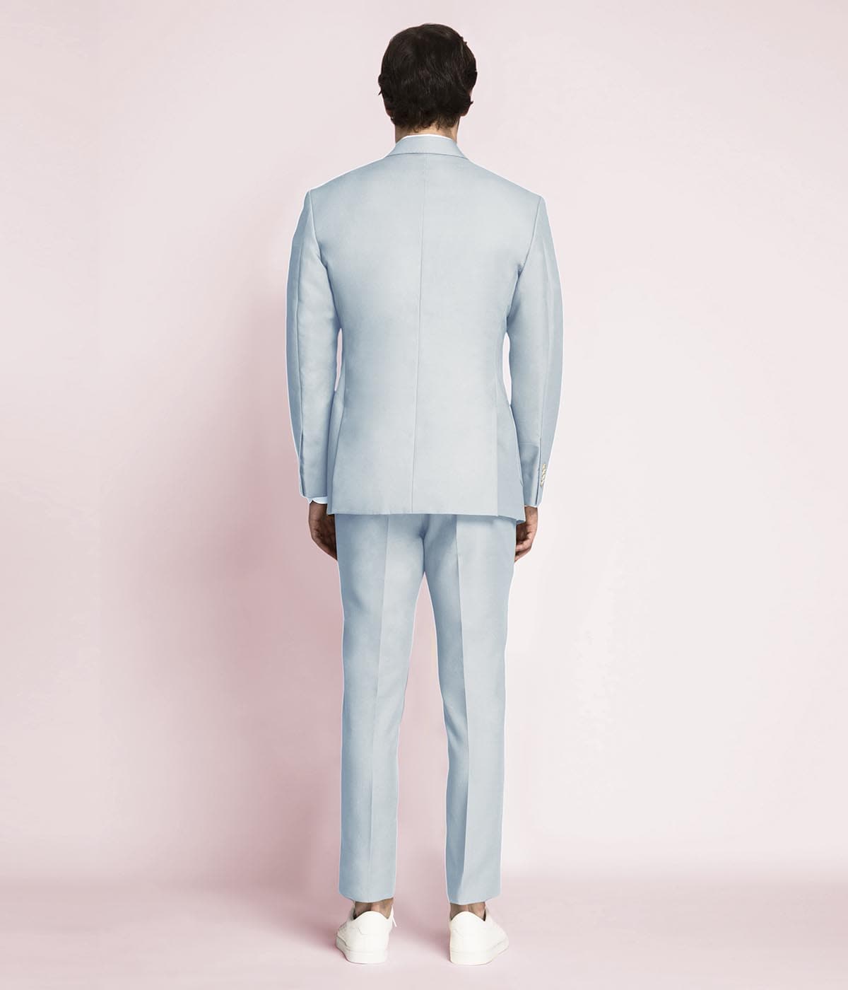 Florida Sky Blue Cotton Suit | Sustainable Custom Menswear by A.I.