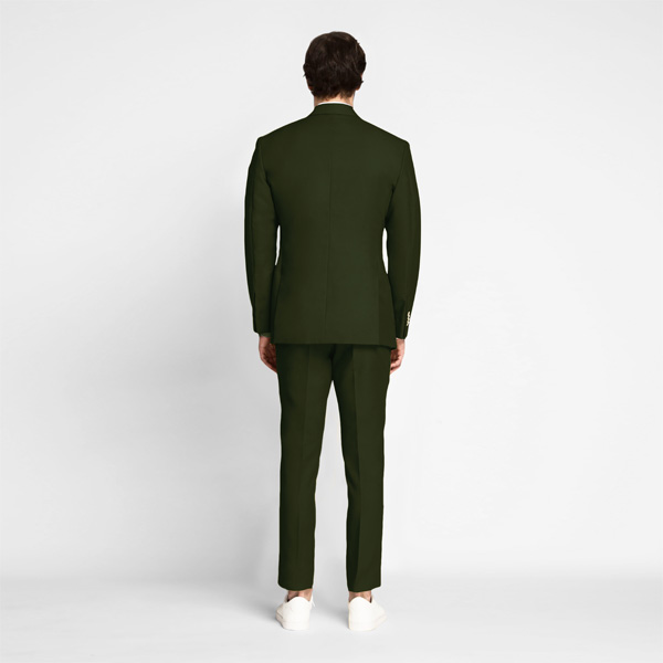 Olive Green Cotton Suit | Sustainable Custom Menswear by A.I.