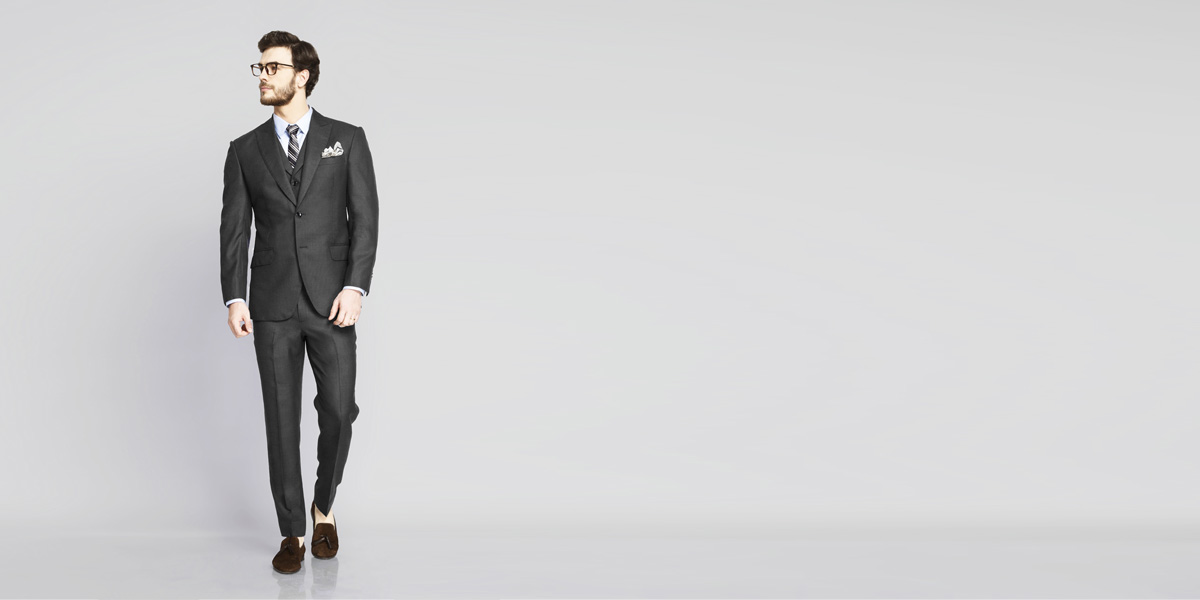 Chicago Charcoal Birdseye Suit | Custom Made by A.I.